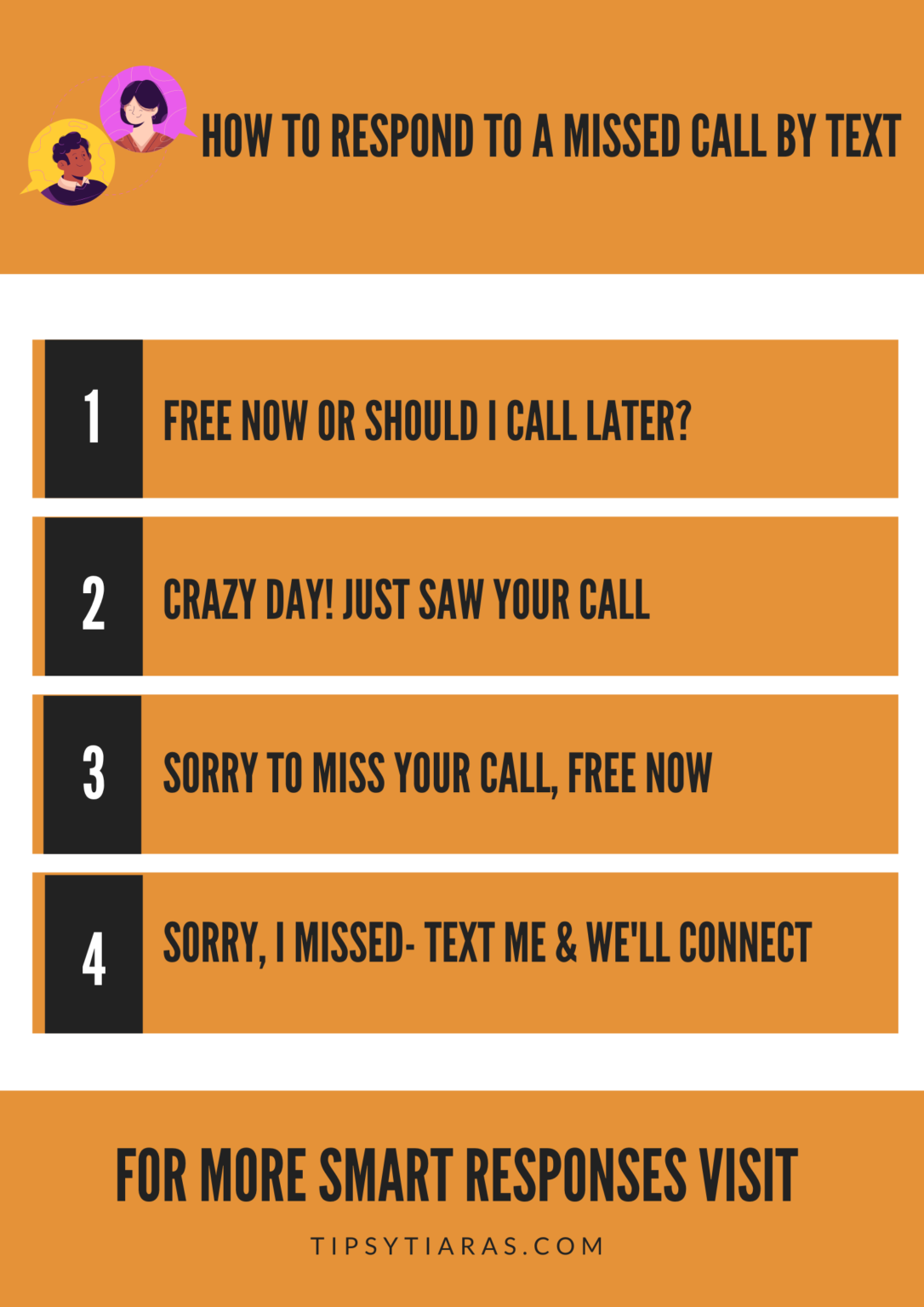 How To Respond To A Missed Call By Text - 29 Ways