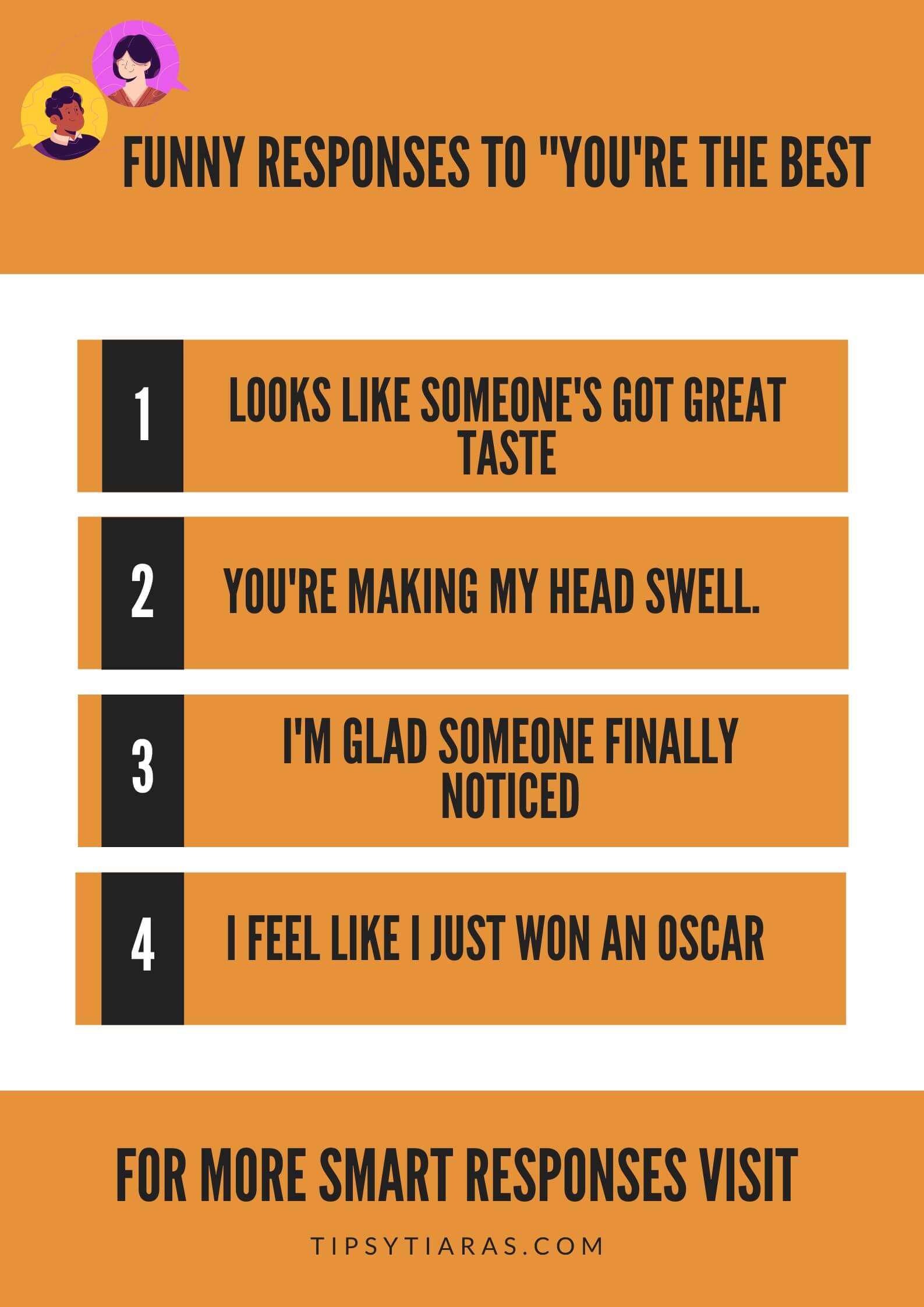 28 Funny Responses To You're The Best