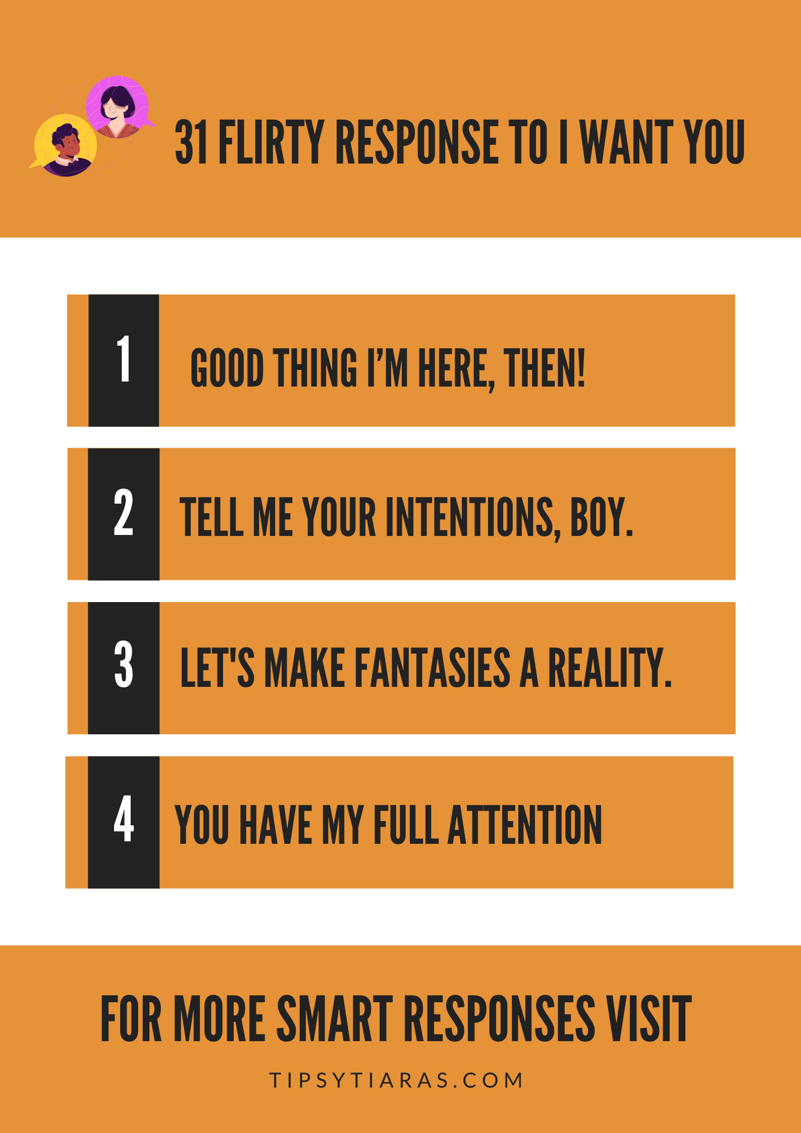 31 Flirty Response To I Want You