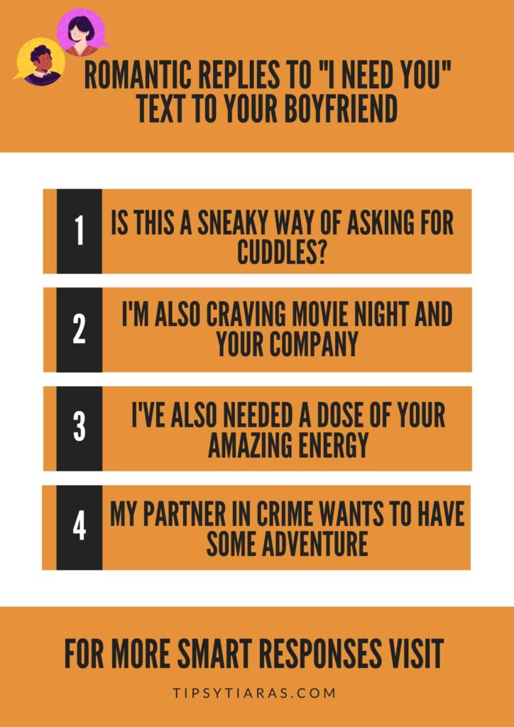 30 Romantic Replies To I Need You Text