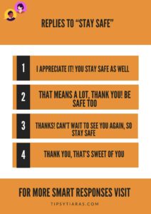 15 Replies To “Stay Safe”