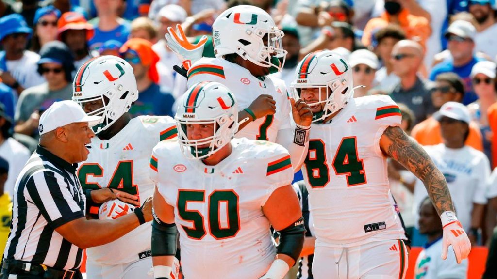 Miami Hurricanes Football Vs Florida Gators Football Match Player Stats