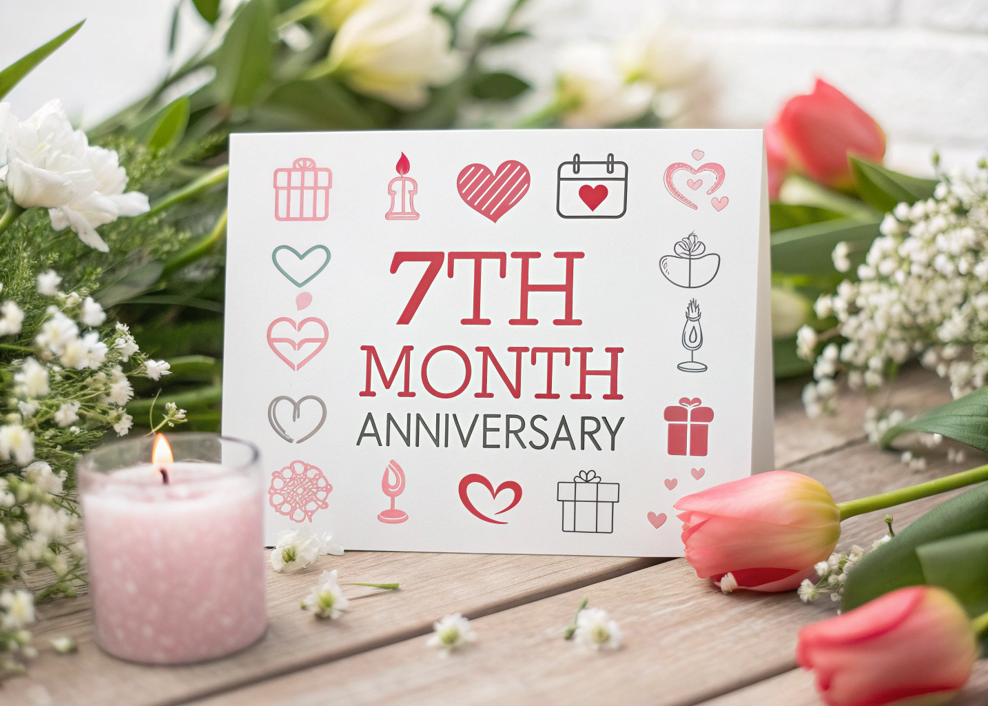 7th Month Anniversary: Celebrating Seven Months Of Love With Heartfelt ...
