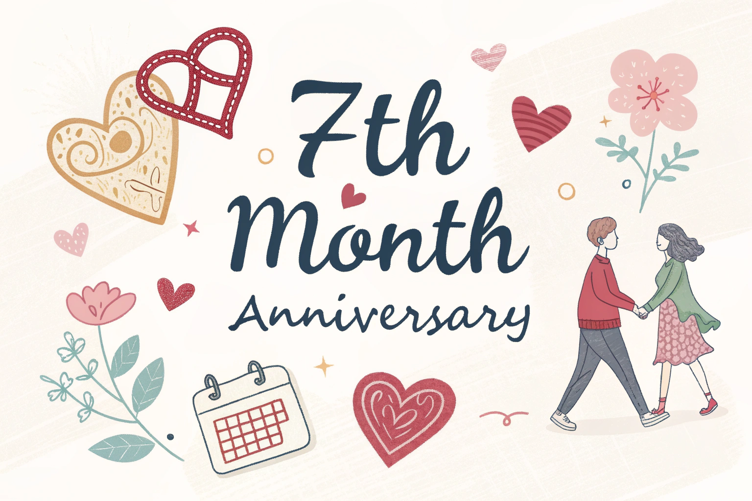 7th Month Anniversary: Celebrating Seven Months Of Love With Heartfelt ...