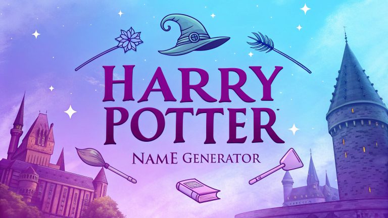 Harry Potter Name Generator: Enchanting Your Wizarding World With ...