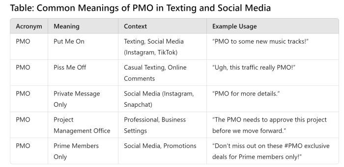 Pmo Full Form In Chat: Mastering Essential Slang For Dynamic Digital ...