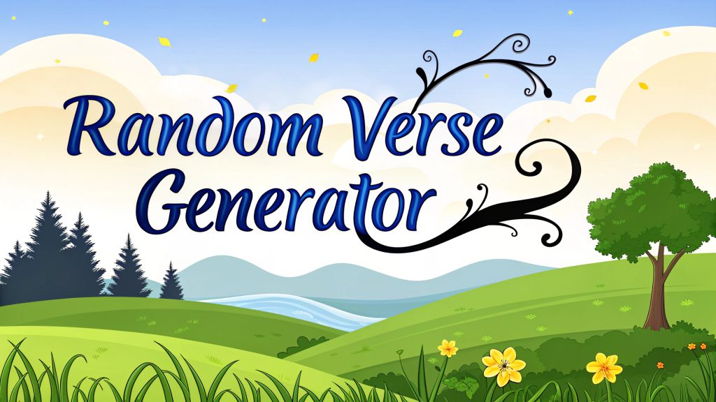 Random Verse Generator: Unleash Divine Sparks For Everyday Faith And ...
