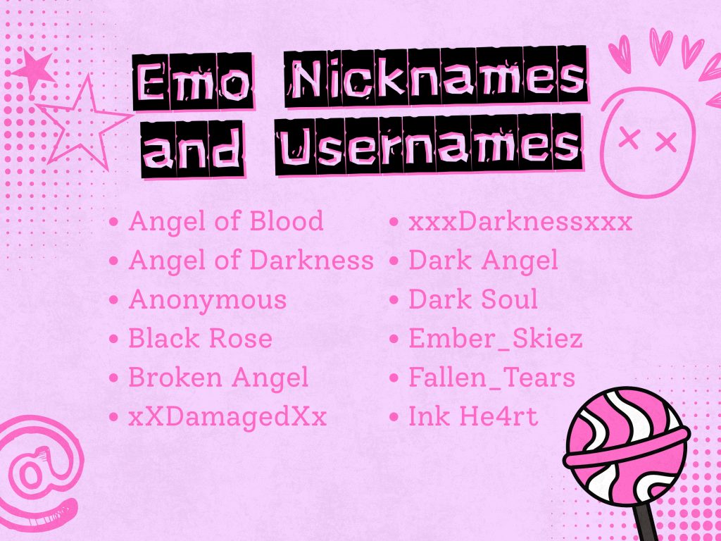 Cool Emo Names: Unleash Edgy Vibes And Unforgettable Online Identities ...