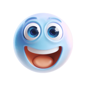 Blue Happy Emoji: Ignite Smiles And Serenity With These Joyful Digital ...